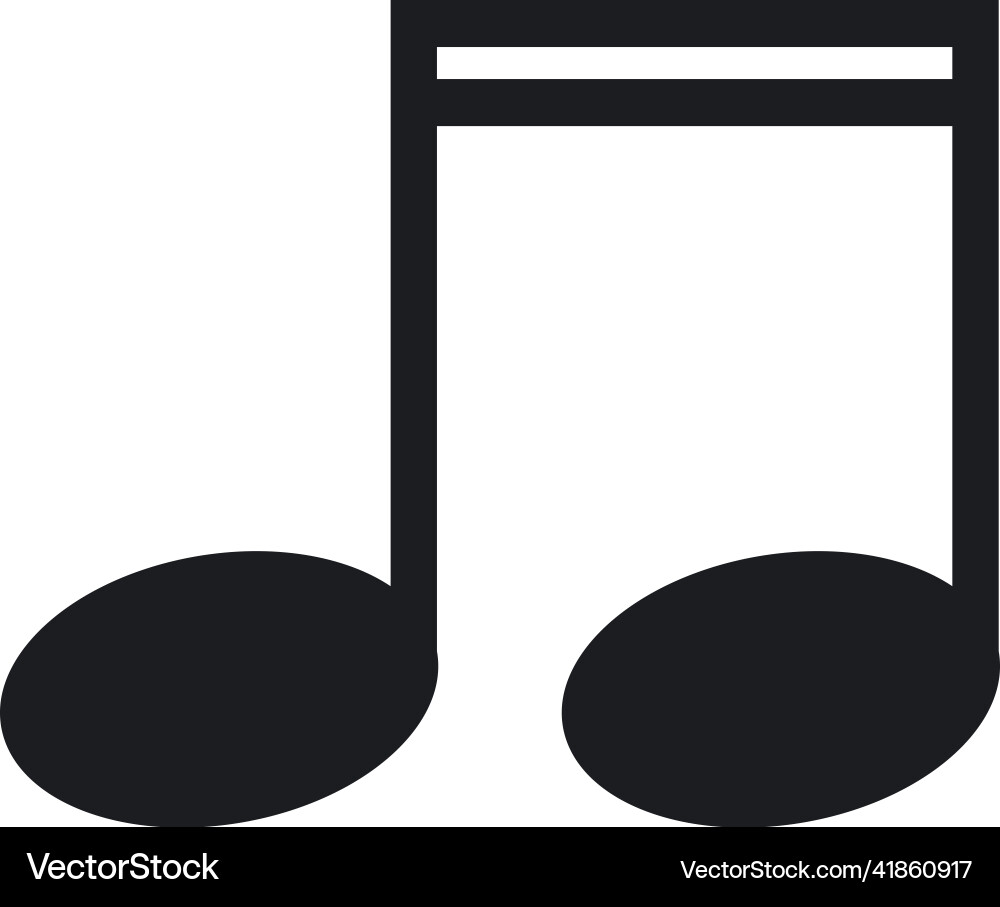 Music note icon Royalty Free Vector Image - VectorStock