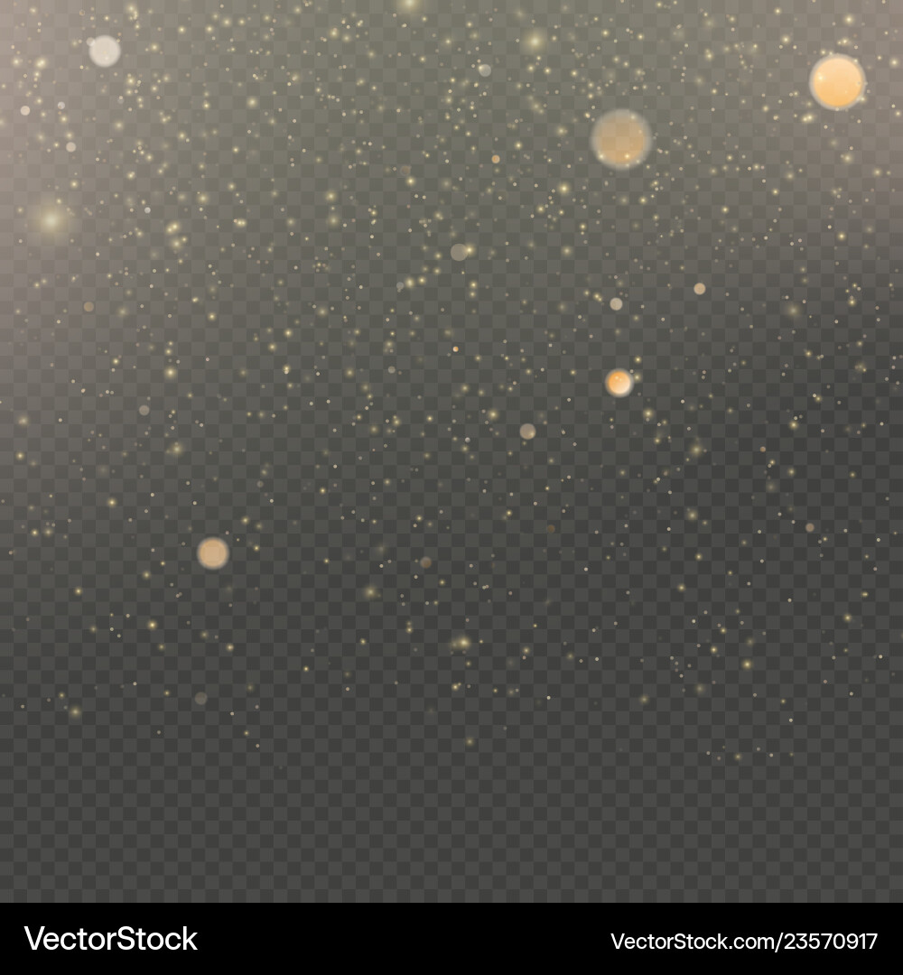 Overlay effect glitter gold light shine Royalty Free Vector