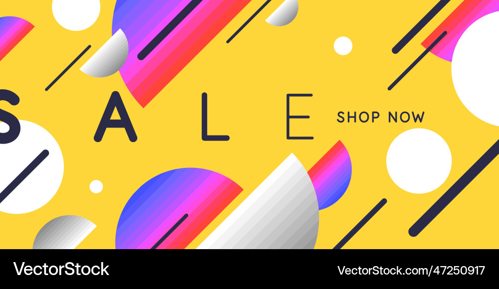 Poster sale bright abstract background Royalty Free Vector