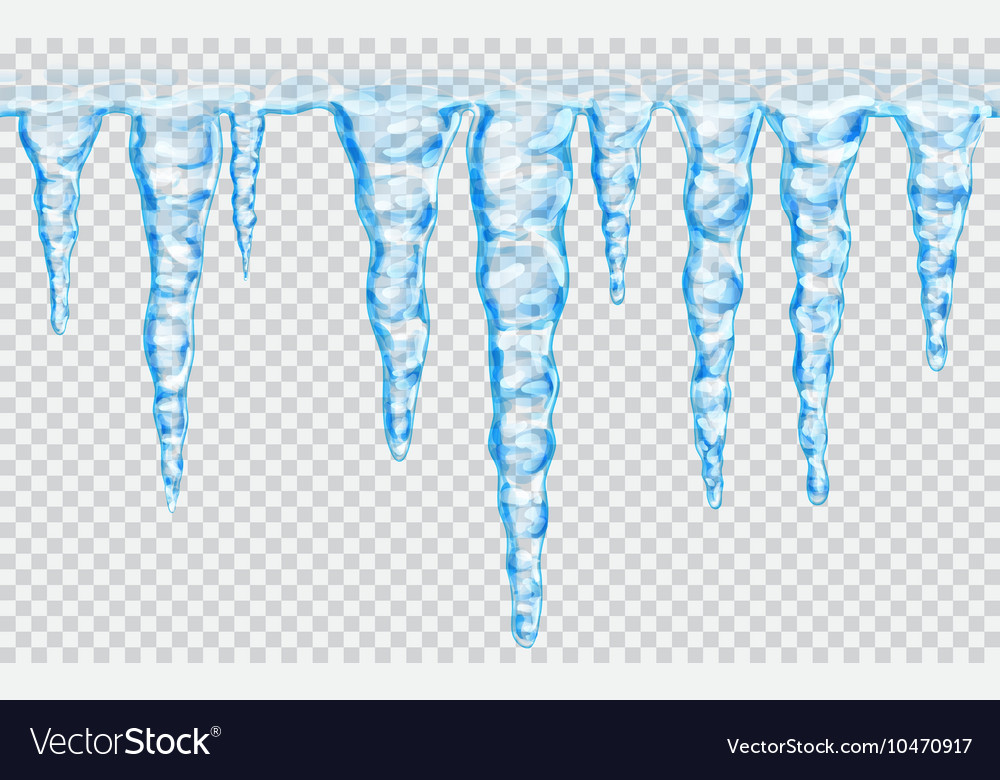 Seamless repeatable icicles Royalty Free Vector Image