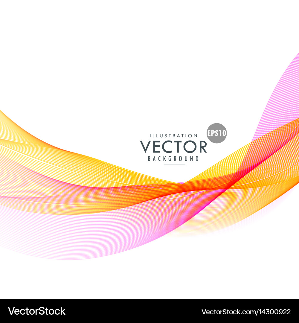 Amazing yellow and red waves blending Royalty Free Vector