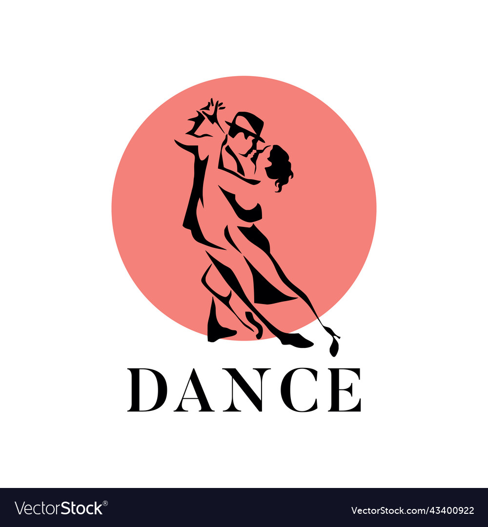 Dancing Couple Man And Woman Royalty Free Vector Image