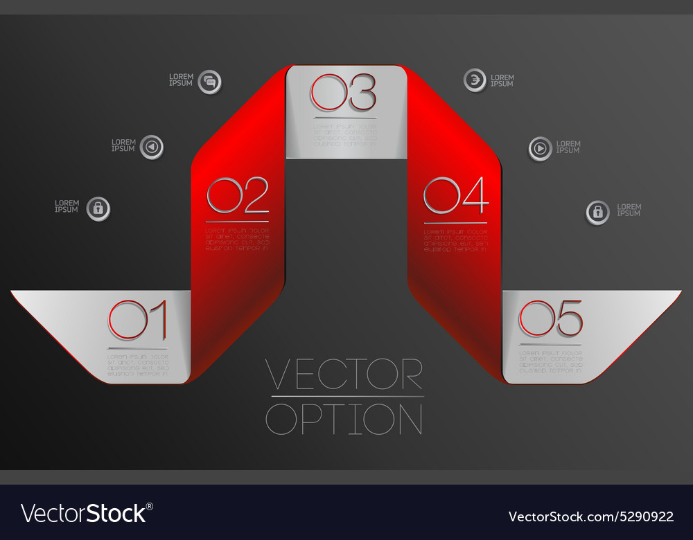 Design elements for options Royalty Free Vector Image