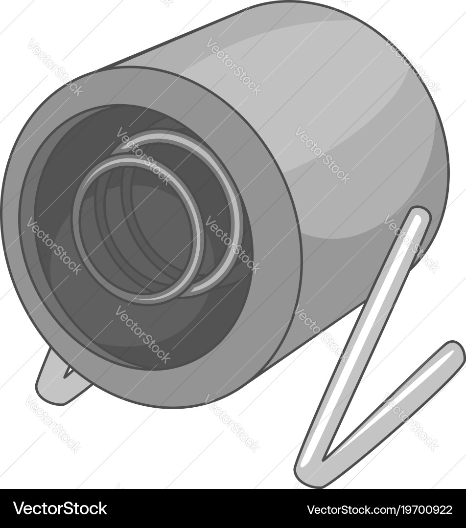 Heat gun icon monochrome Royalty Free Vector Image