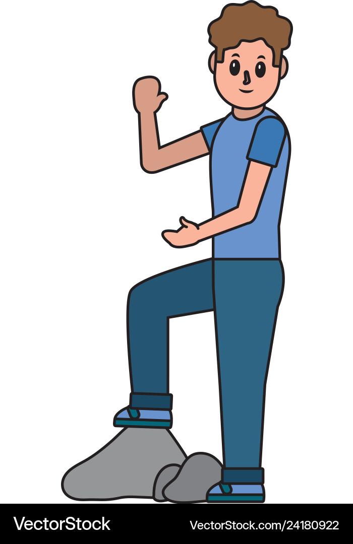 Man body cartoon Royalty Free Vector Image - VectorStock