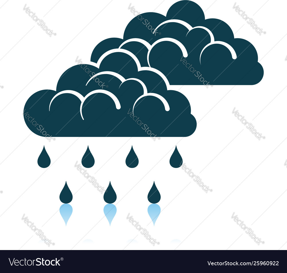Rain icon Royalty Free Vector Image - VectorStock