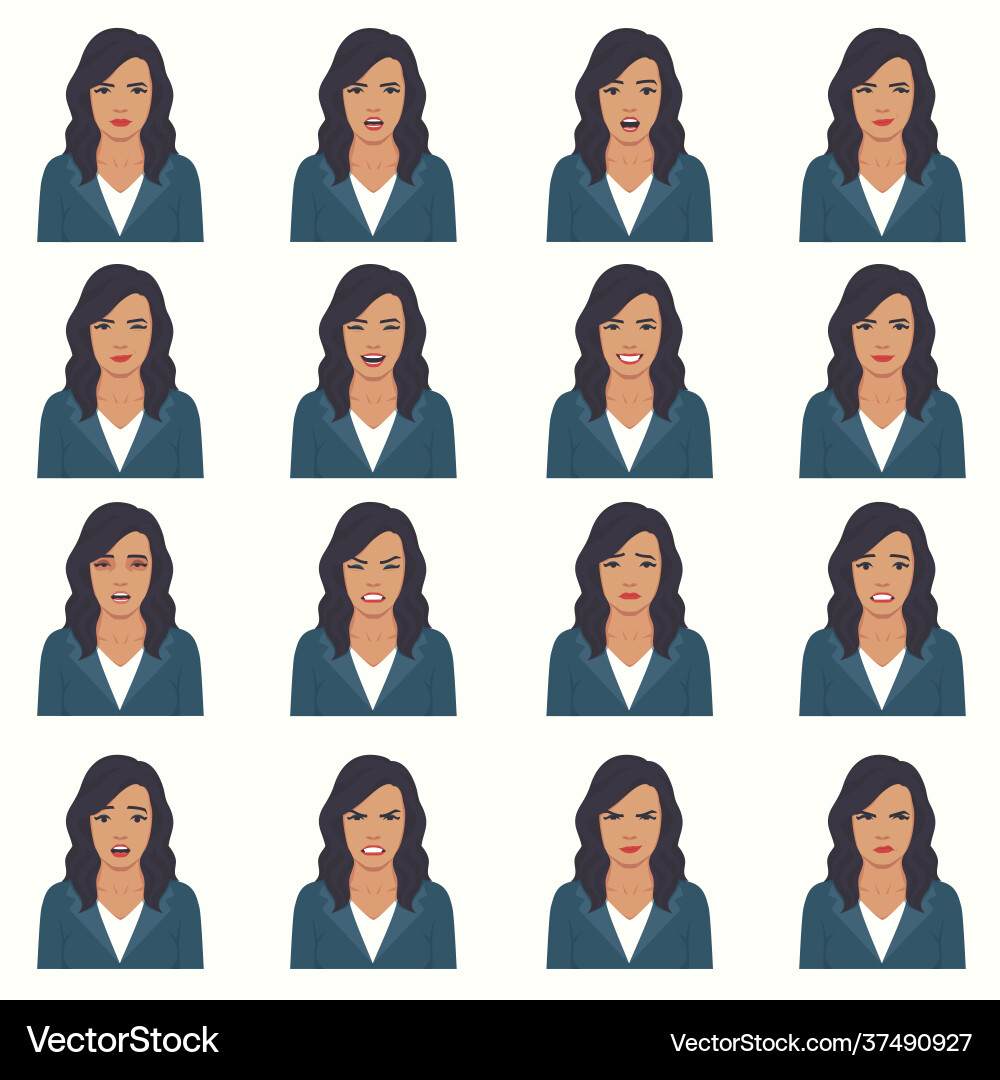 Face expressions Royalty Free Vector Image - VectorStock