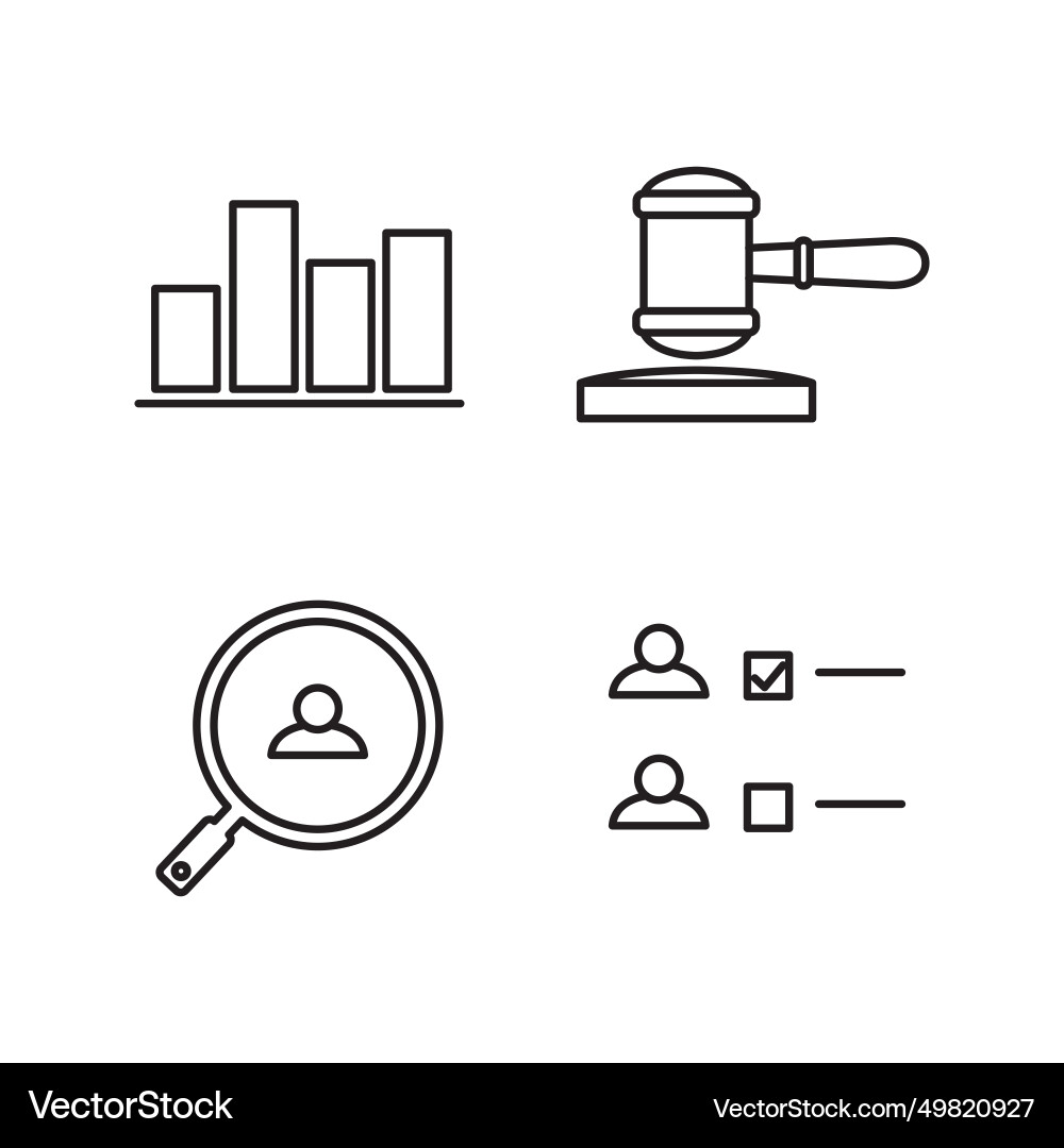 Law attorney icon logo design Royalty Free Vector Image
