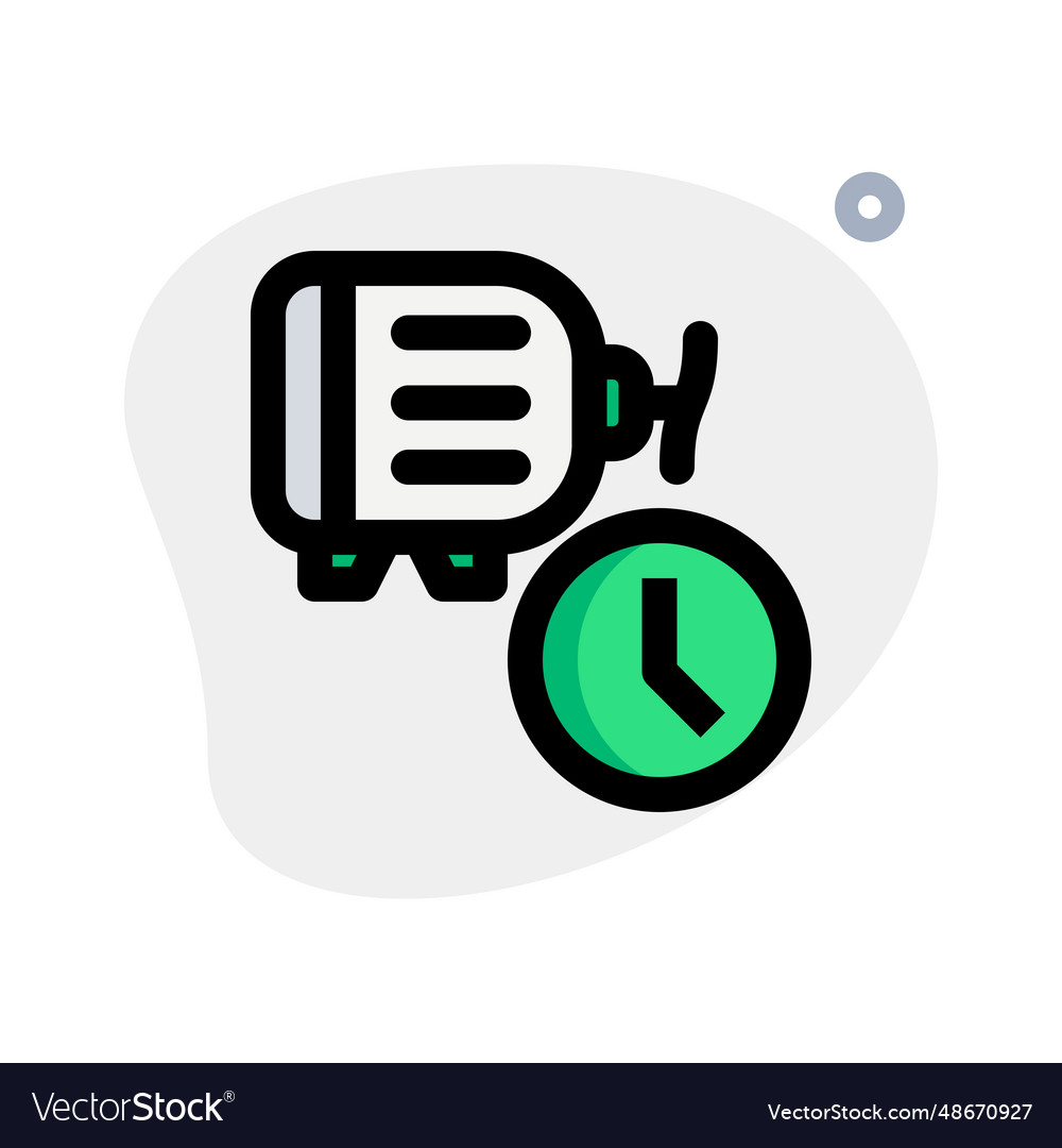 Machine powered faster through dynamo Royalty Free Vector