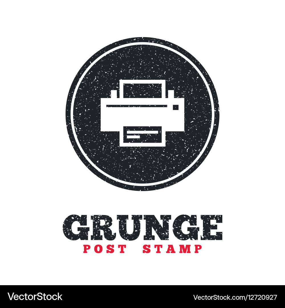 Print sign icon Printing symbol Royalty Free Vector Image