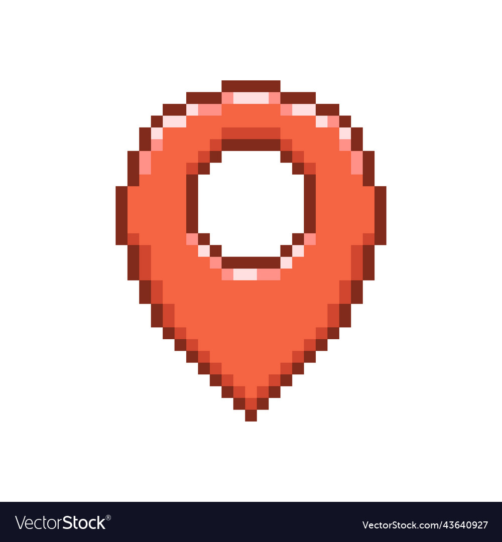 Red map pin Royalty Free Vector Image - VectorStock