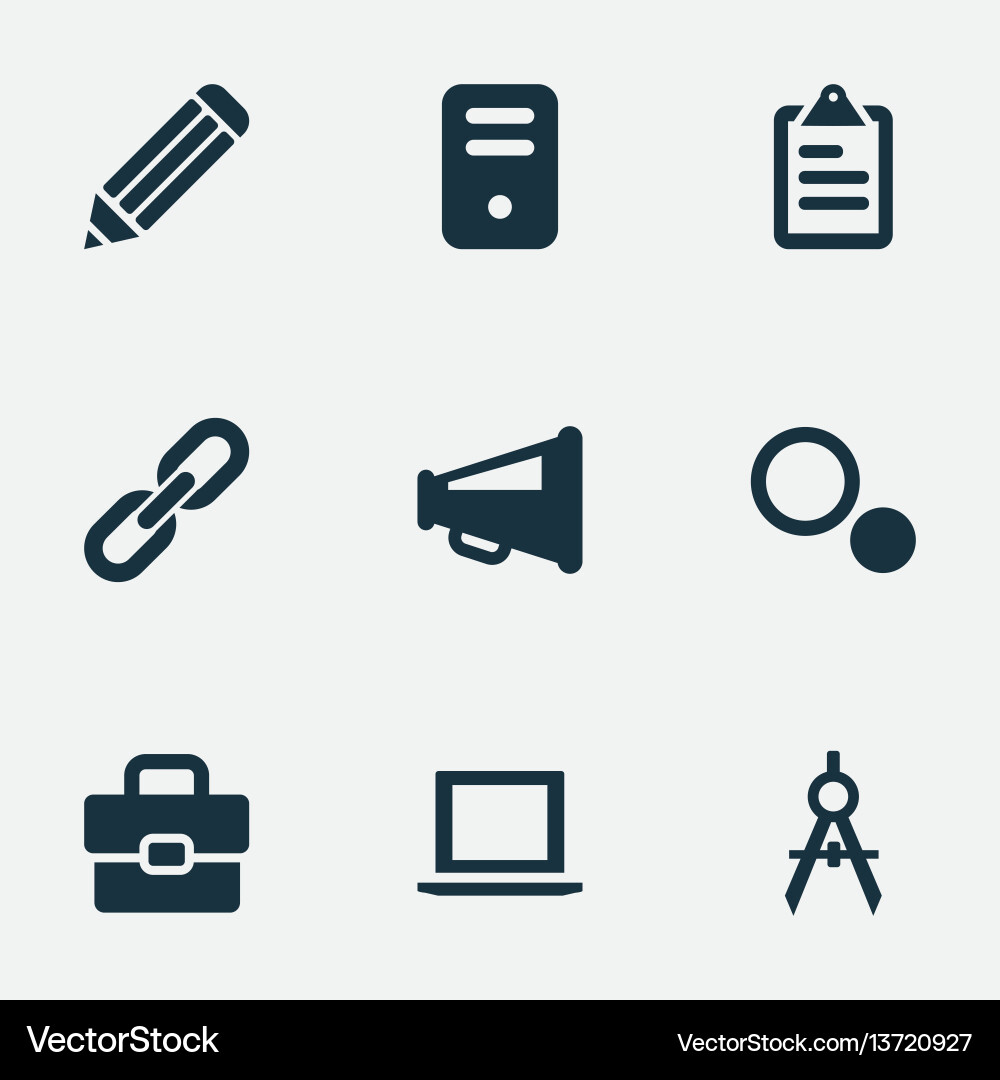 Set of simple ui icons Royalty Free Vector Image
