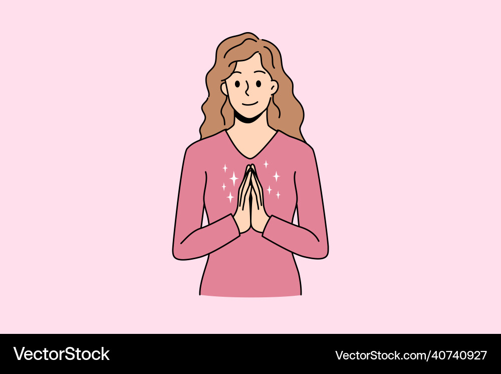 Thankfulness and good attitude concept Royalty Free Vector