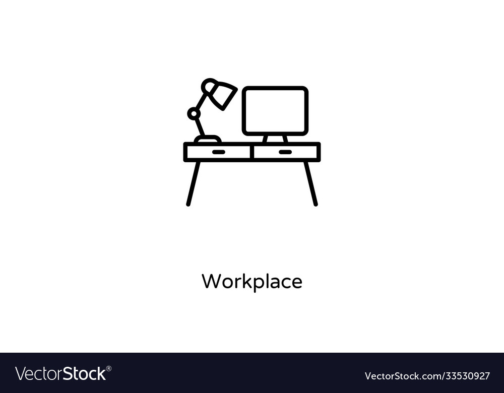 Workplace Royalty Free Vector Image - VectorStock