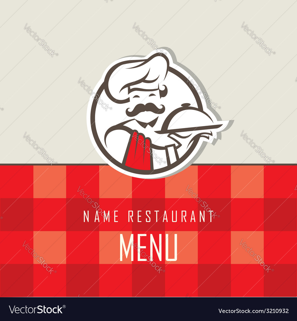 Chef menu design Royalty Free Vector Image - VectorStock