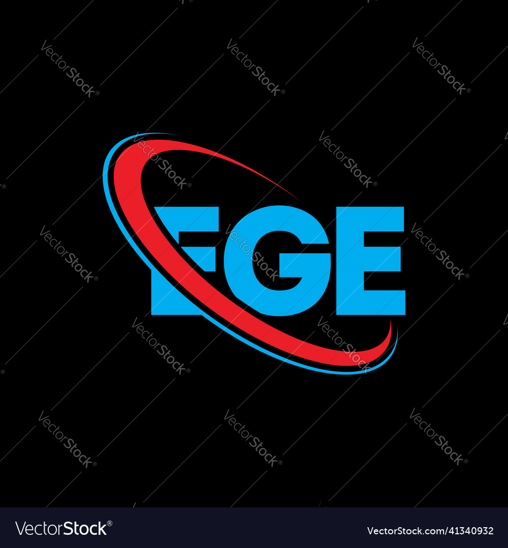 Ege logo letter design Royalty Free Vector Image Ege logo letter design Royalty Free Vector Image