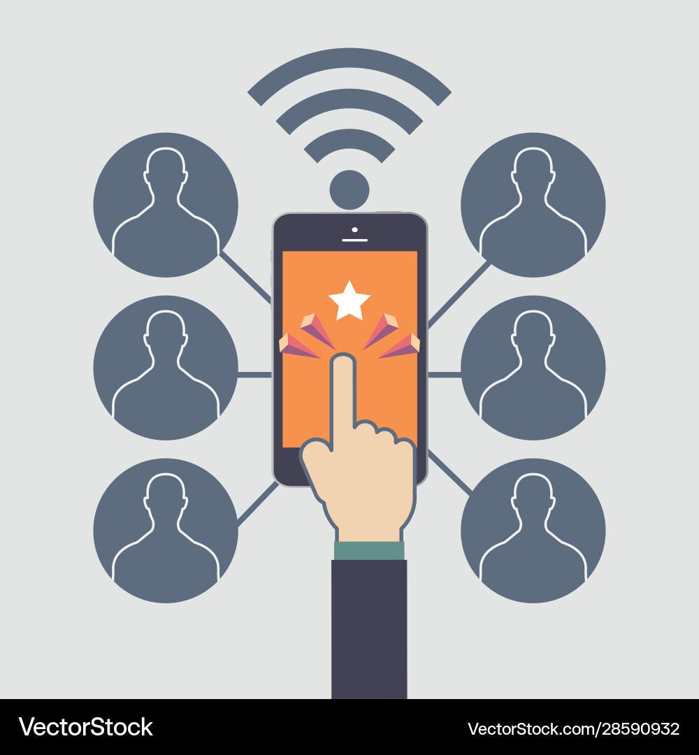 Influencers icon logo blogger symbol Royalty Free Vector