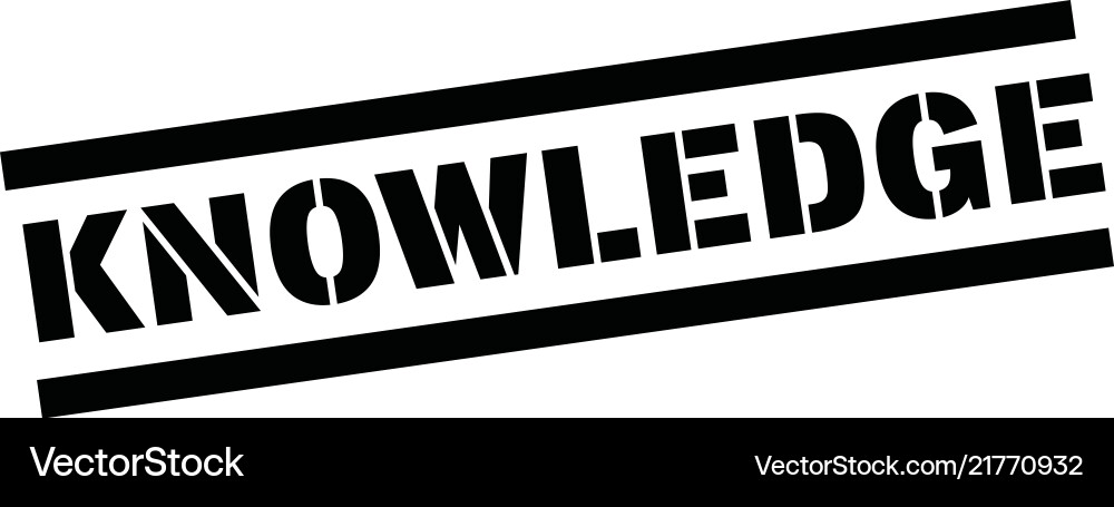 Knowledge rubber stamp Royalty Free Vector Image
