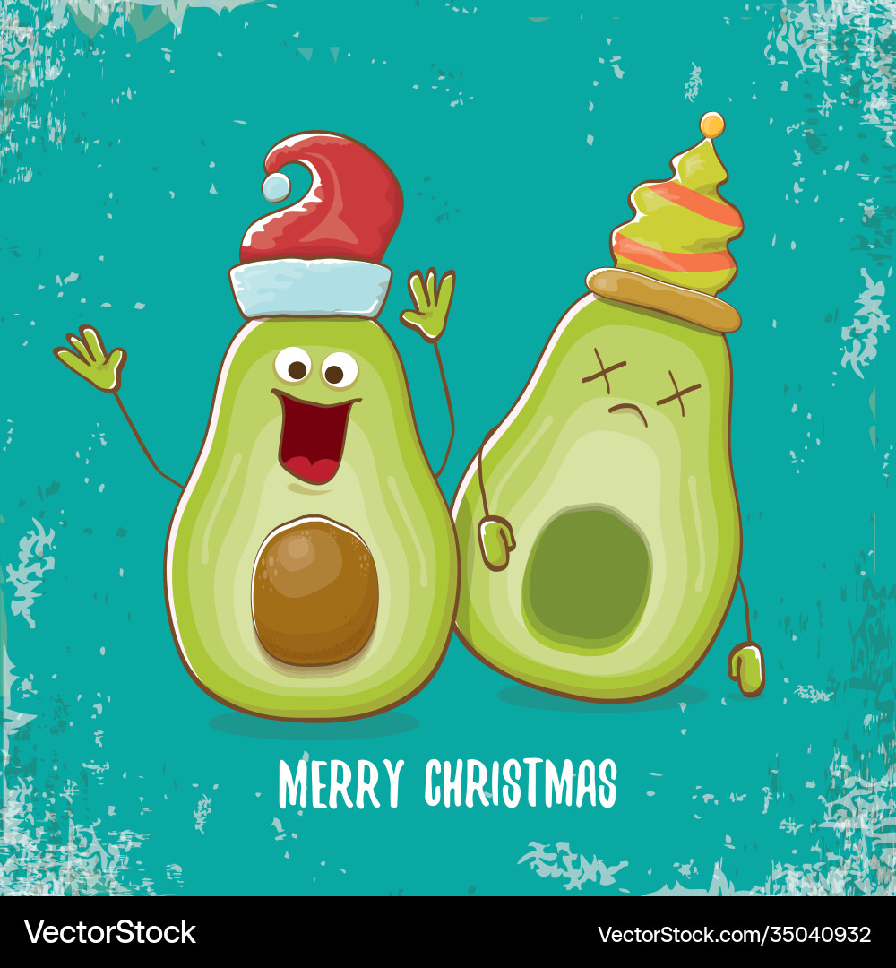 Merry christmas funky greeting card Royalty Free Vector