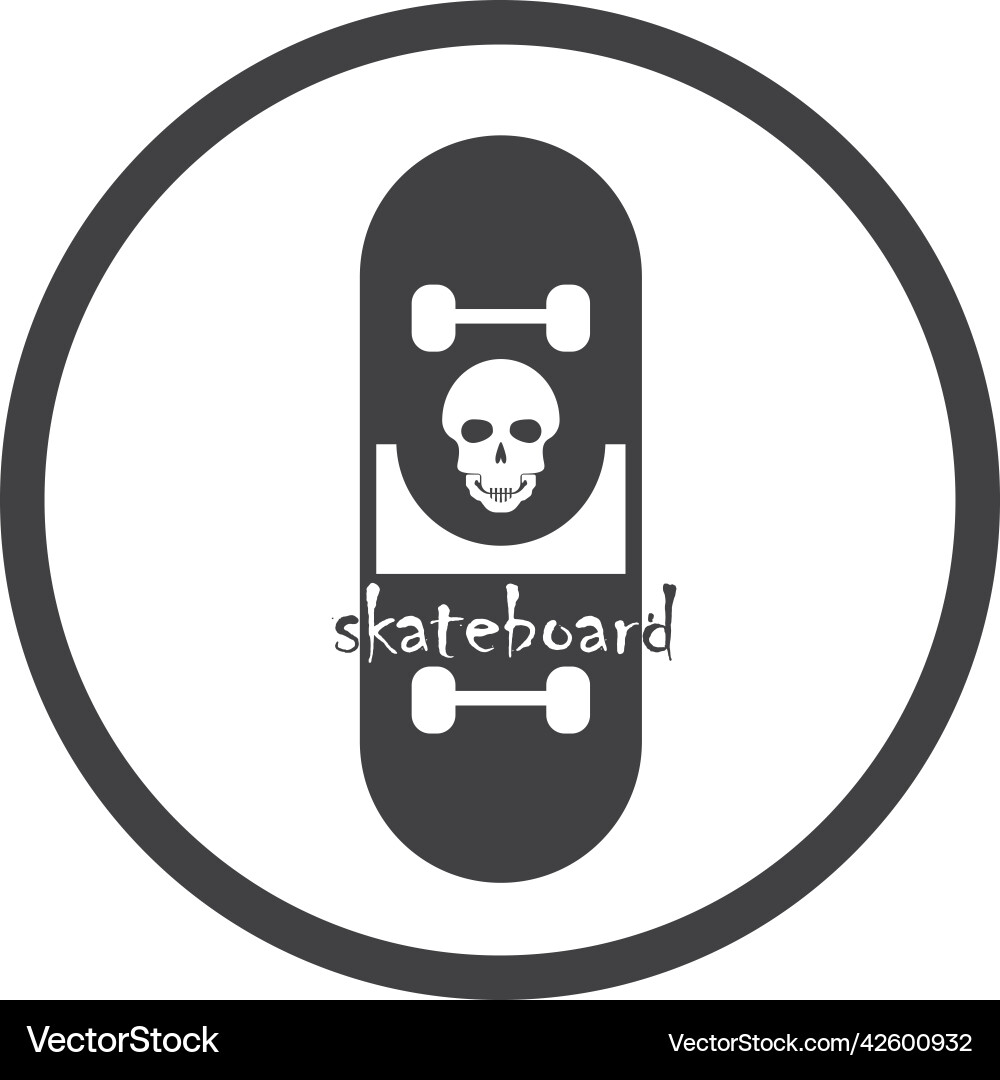 Skateboard logo Royalty Free Vector Image - VectorStock
