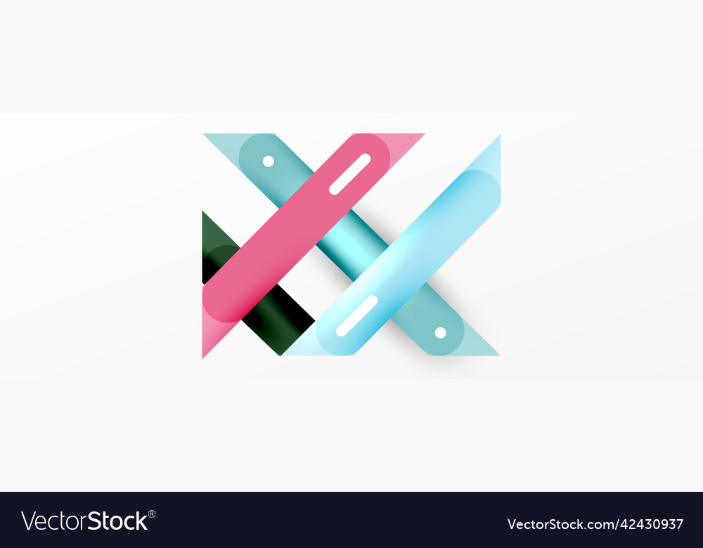 Background overlapping lines dynamic Royalty Free Vector