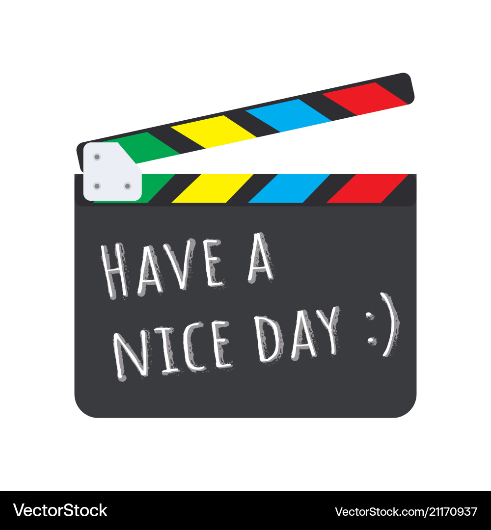 Director clapboard or movie Royalty Free Vector Image