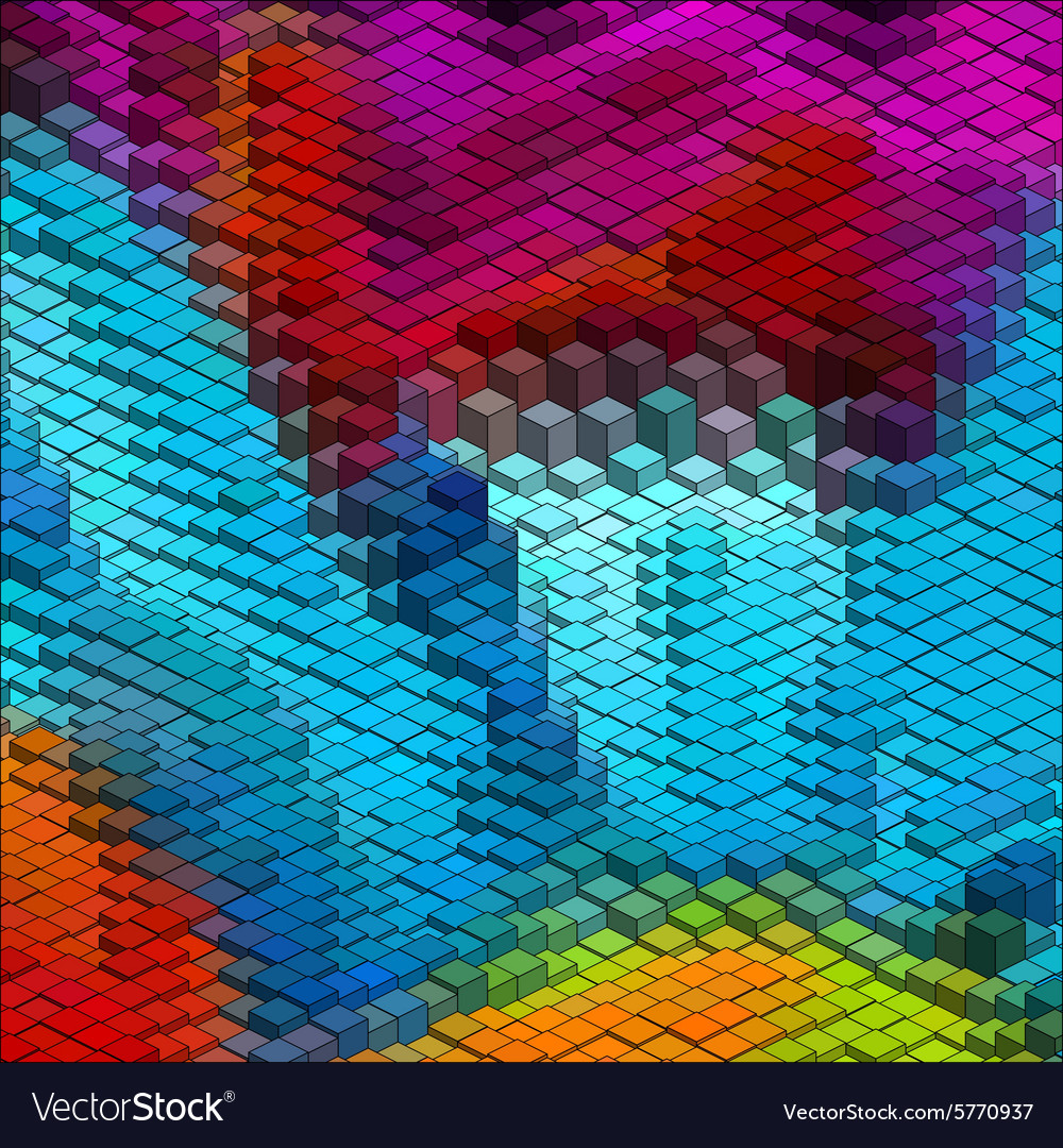 Isometric graph Royalty Free Vector Image - VectorStock