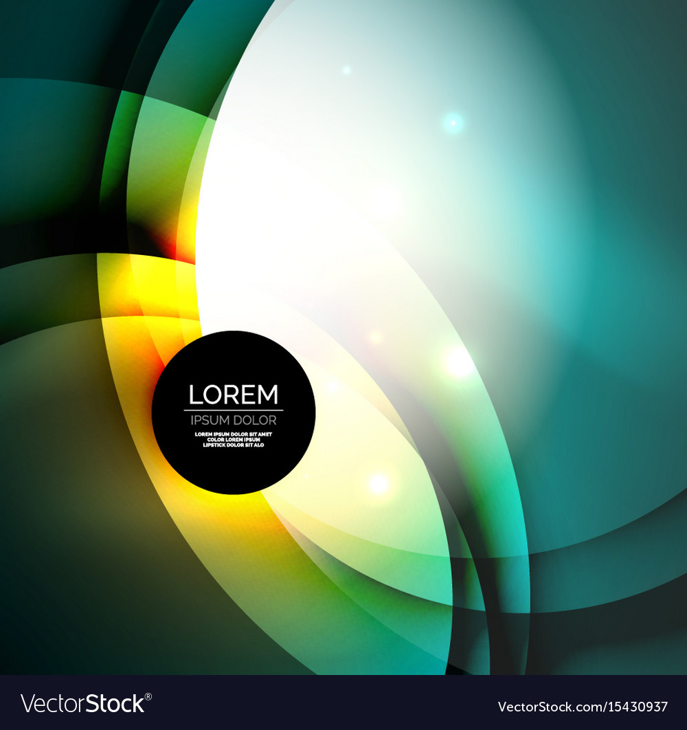 Overlapping circles on glowing abstract background