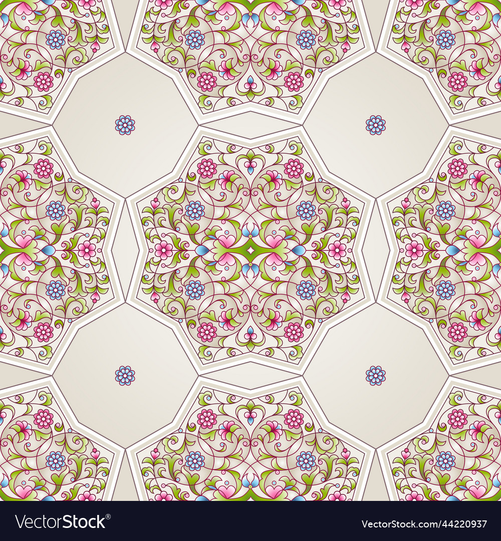 Seamless pattern in eastern style Royalty Free Vector Image