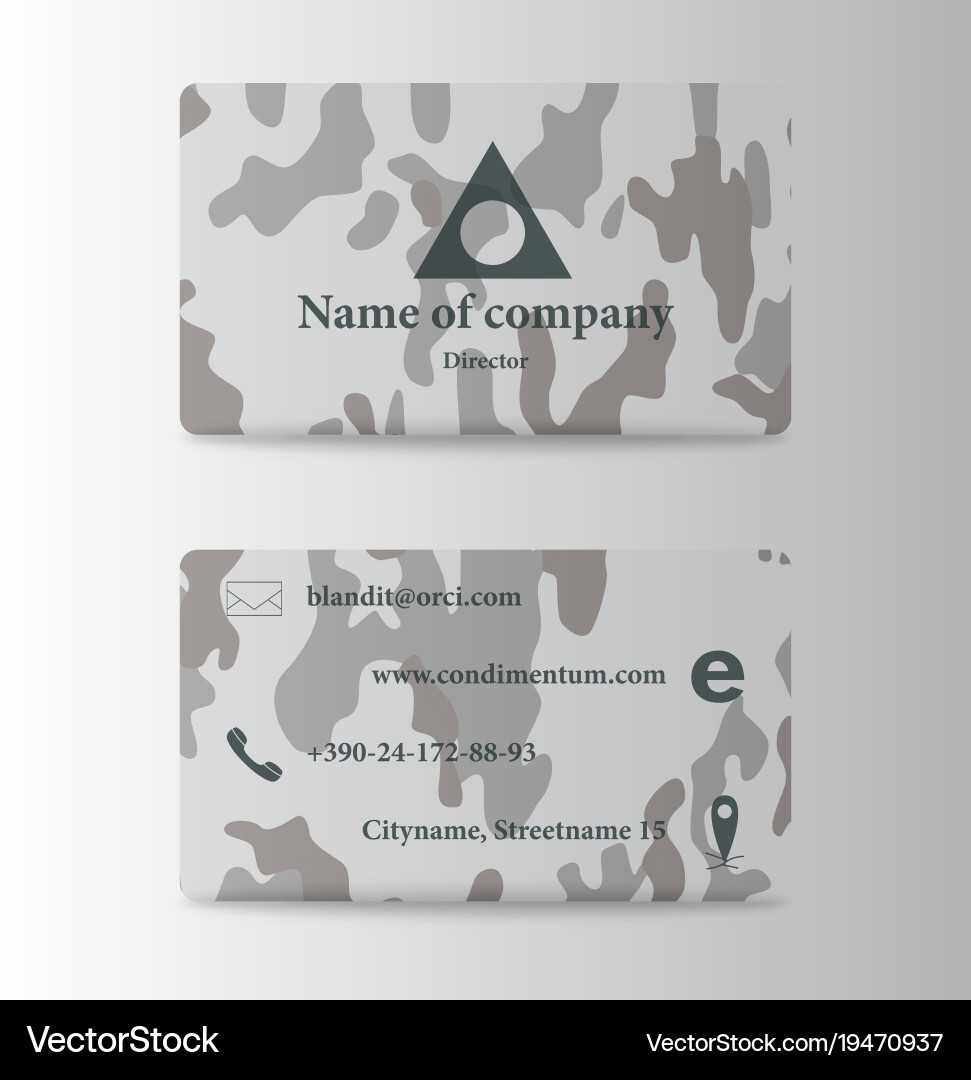 Visit card for business Royalty Free Vector Image