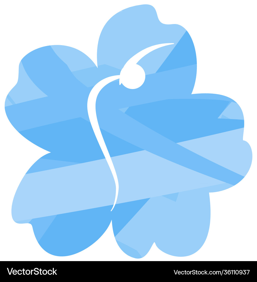 Yoga asanas simple blue flower icon a set Vector Image