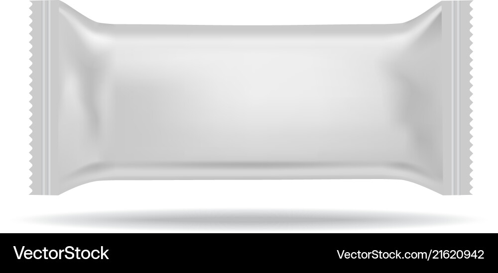 Blank of flow packing for your design Royalty Free Vector