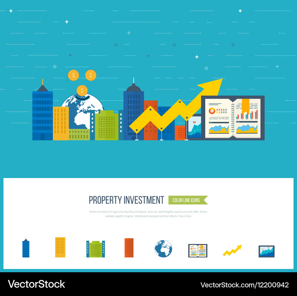 Business analysis financial report and strategy Vector Image