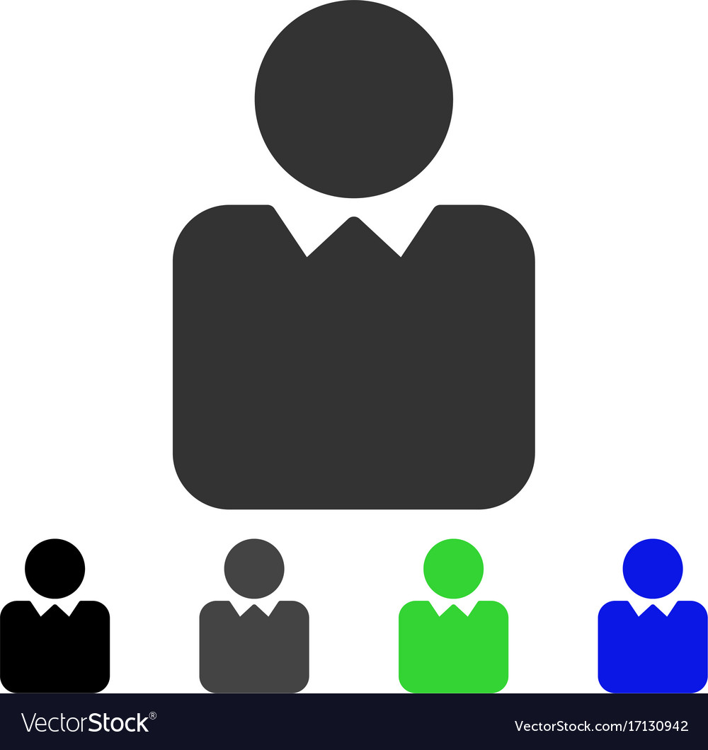 Client flat icon Royalty Free Vector Image - VectorStock