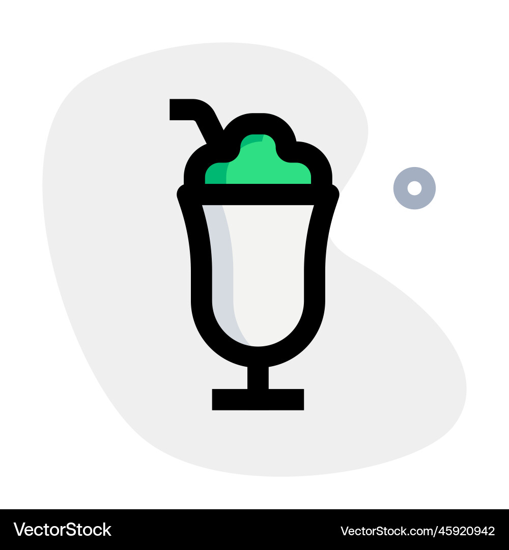 Juicy granita line icon Royalty Free Vector Image