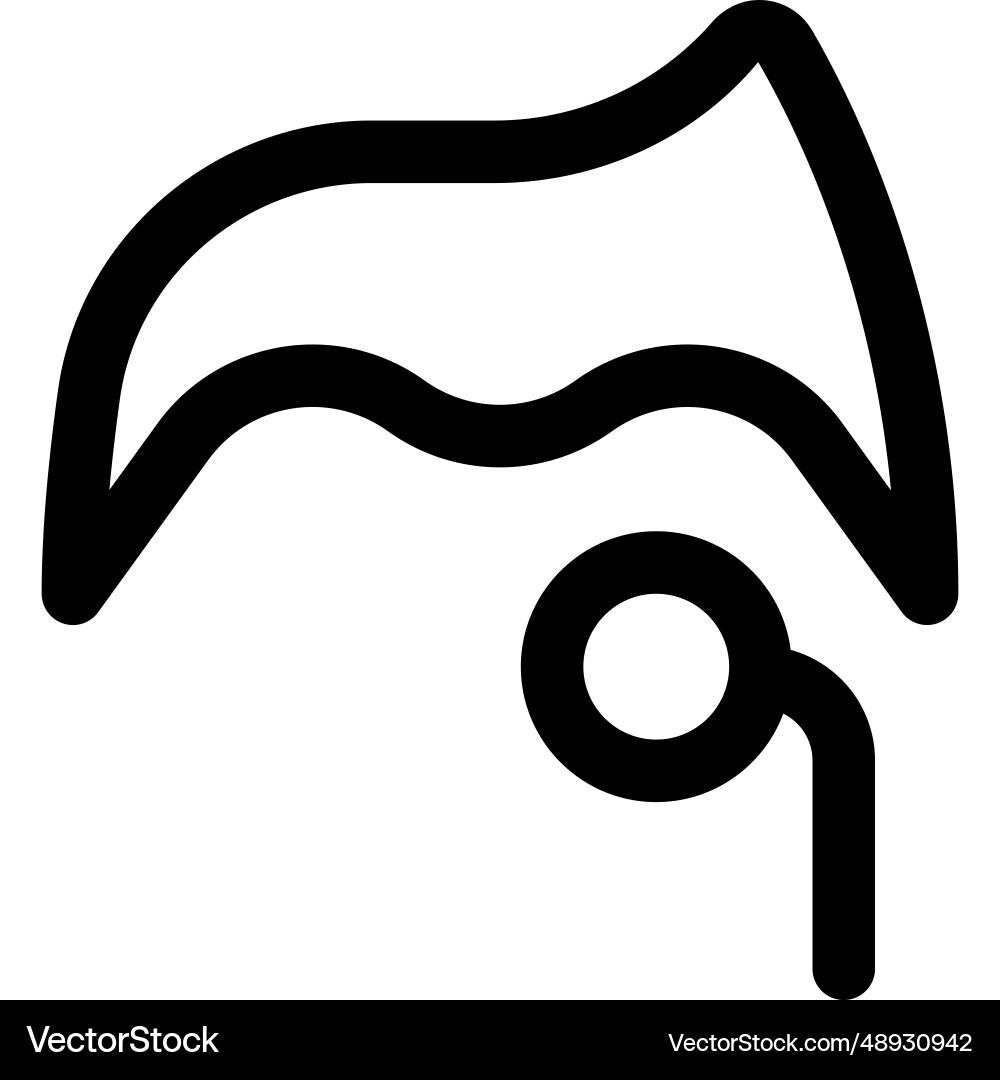 Man with a single lens spectacle isolated on a Vector Image