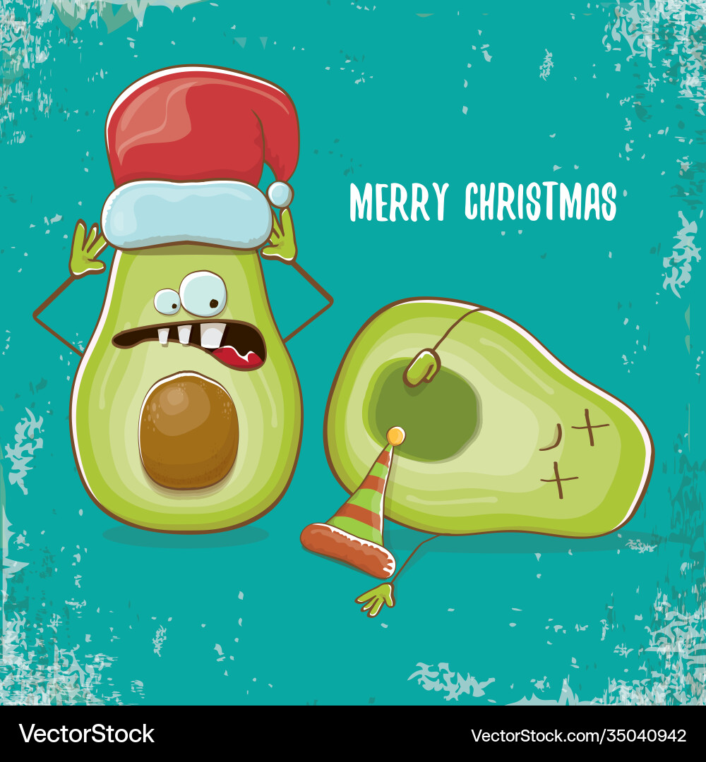 Merry christmas funky greeting card Royalty Free Vector
