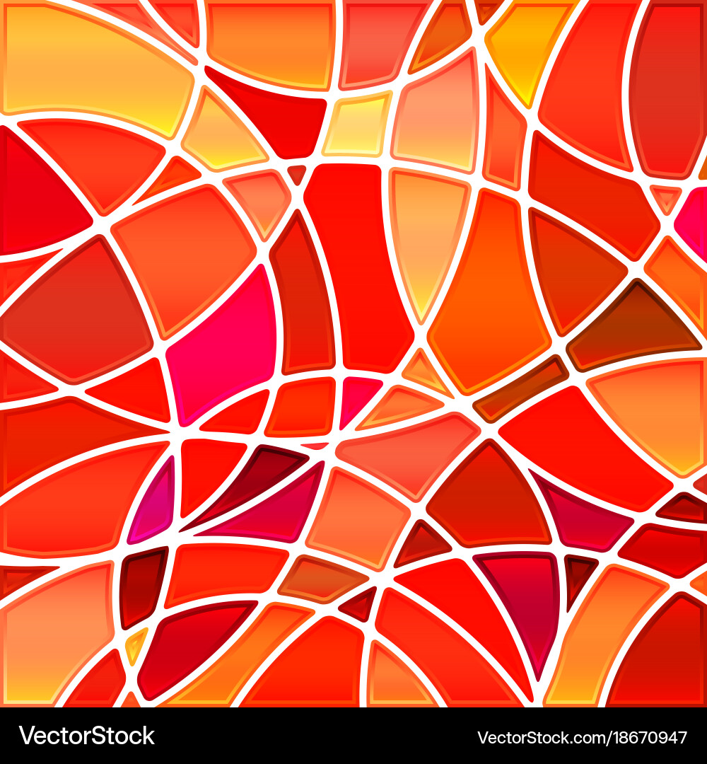 Abstract stained-glass mosaic background Vector Image