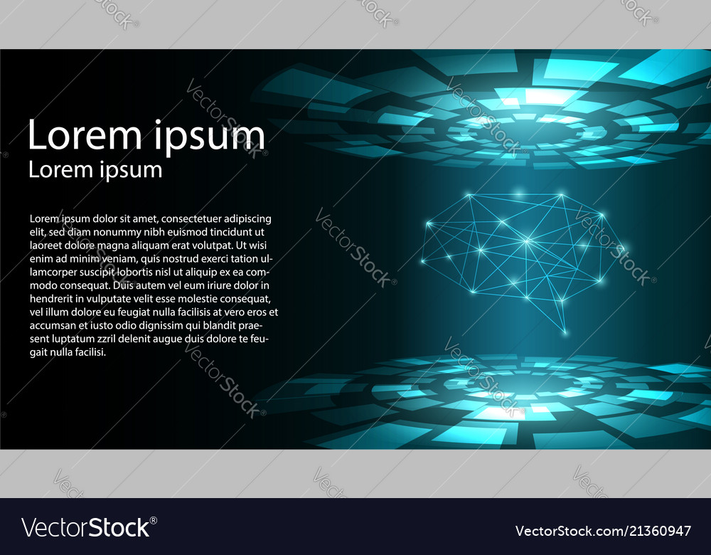 Abstract technology background designhi-tech Vector Image