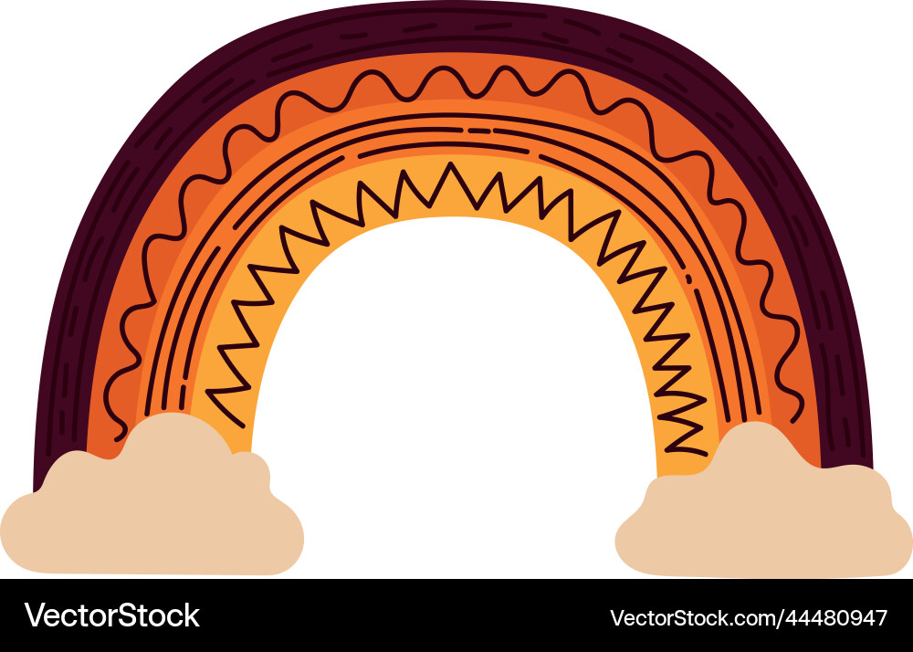 Autumn rainbow Royalty Free Vector Image - VectorStock