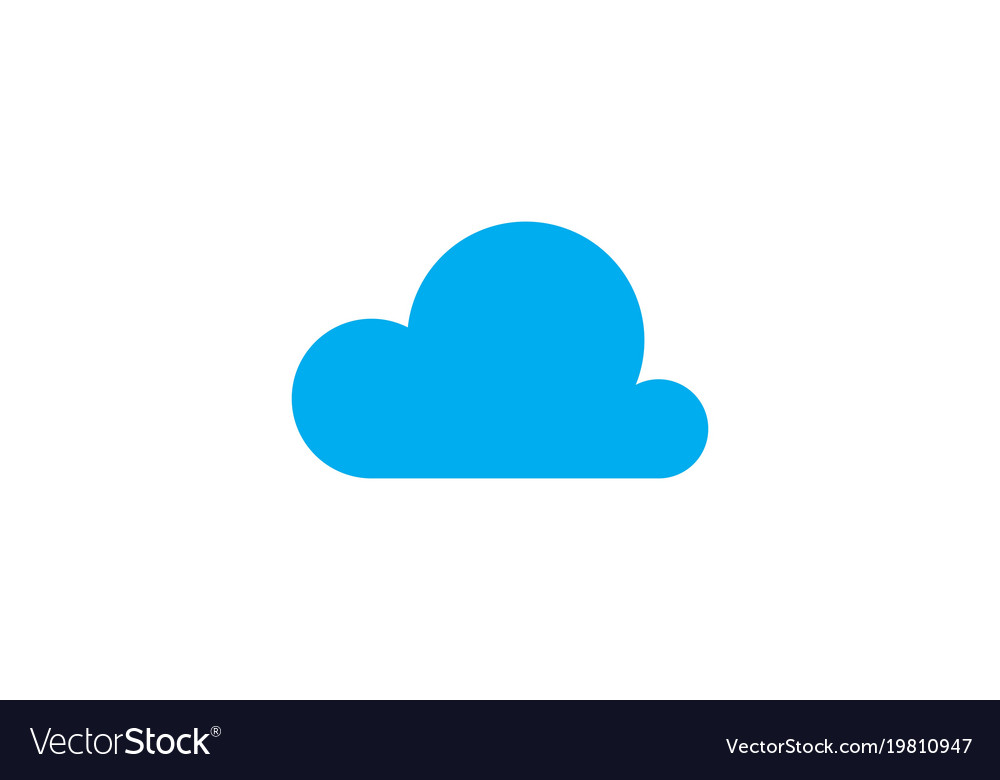 Cloud logo template Royalty Free Vector Image - VectorStock