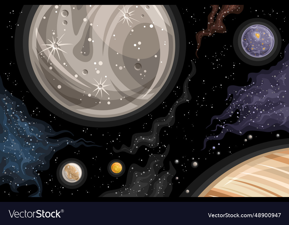 Fantasy space chart Royalty Free Vector Image - VectorStock