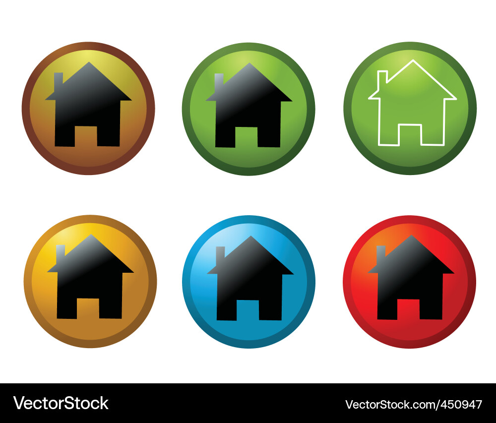 House icons Royalty Free Vector Image - VectorStock