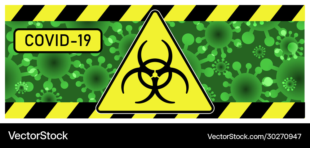Sign biological protection the spread Royalty Free Vector