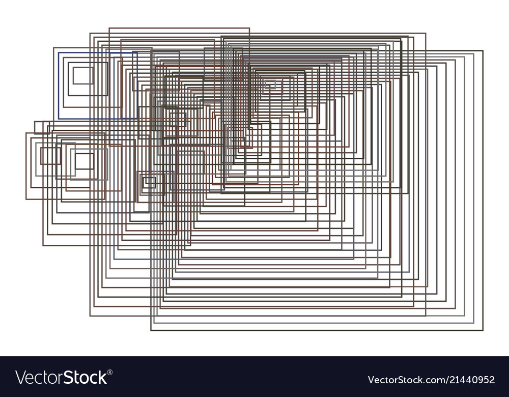 Artistic Square Rectangle Background Pattern Vector Image
