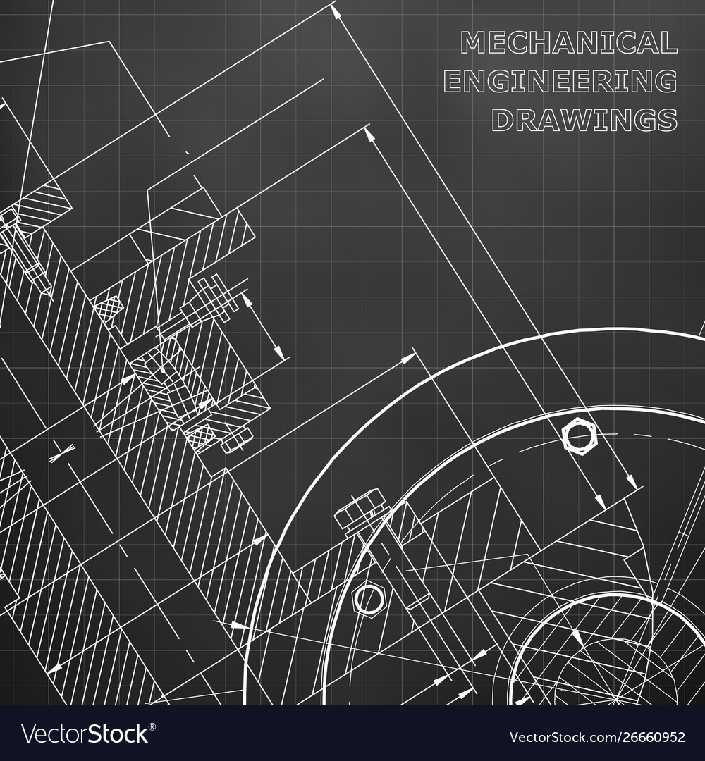 Black background grid backgrounds engineering Vector Image