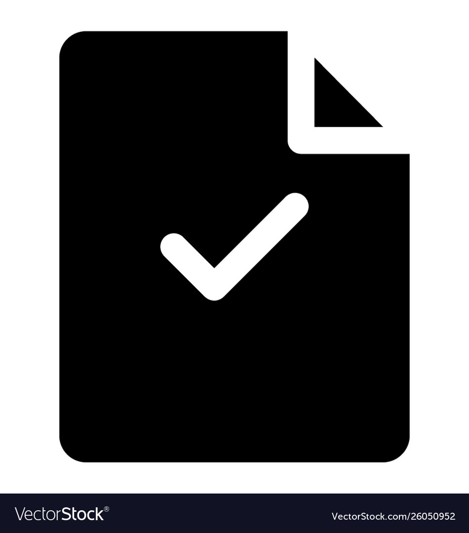 Checklist document Royalty Free Vector Image - VectorStock