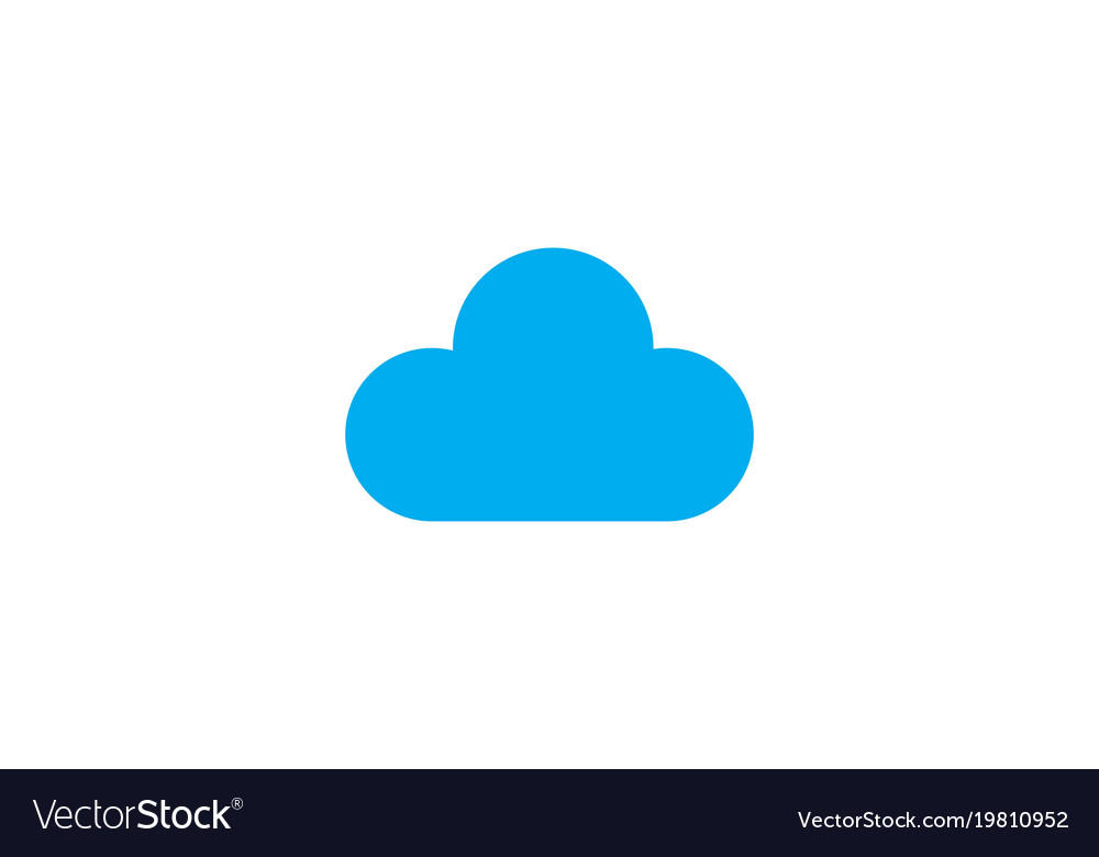 Cloud logo template Royalty Free Vector Image - VectorStock