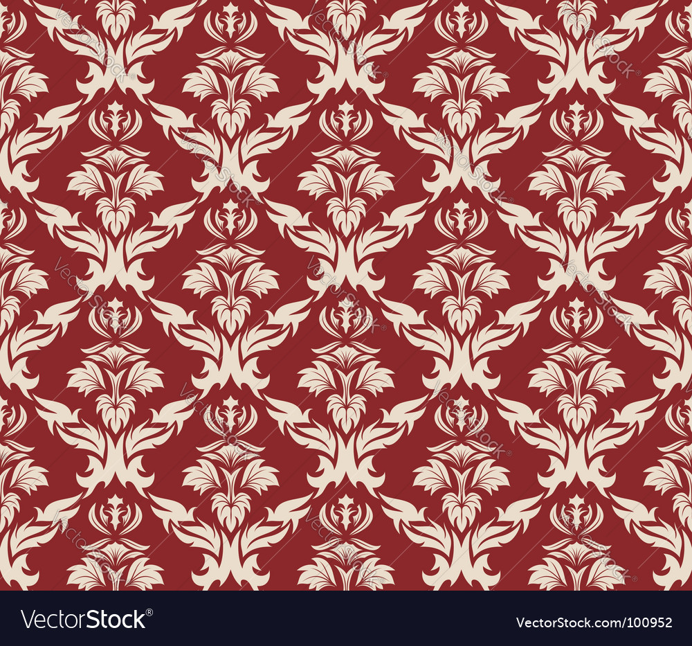 Damask pattern Royalty Free Vector Image - VectorStock