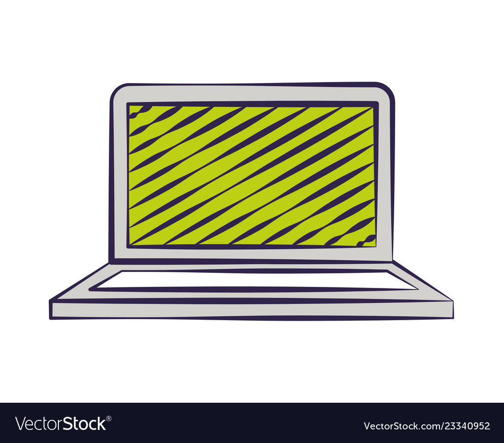 Laptop computer device Royalty Free Vector Image